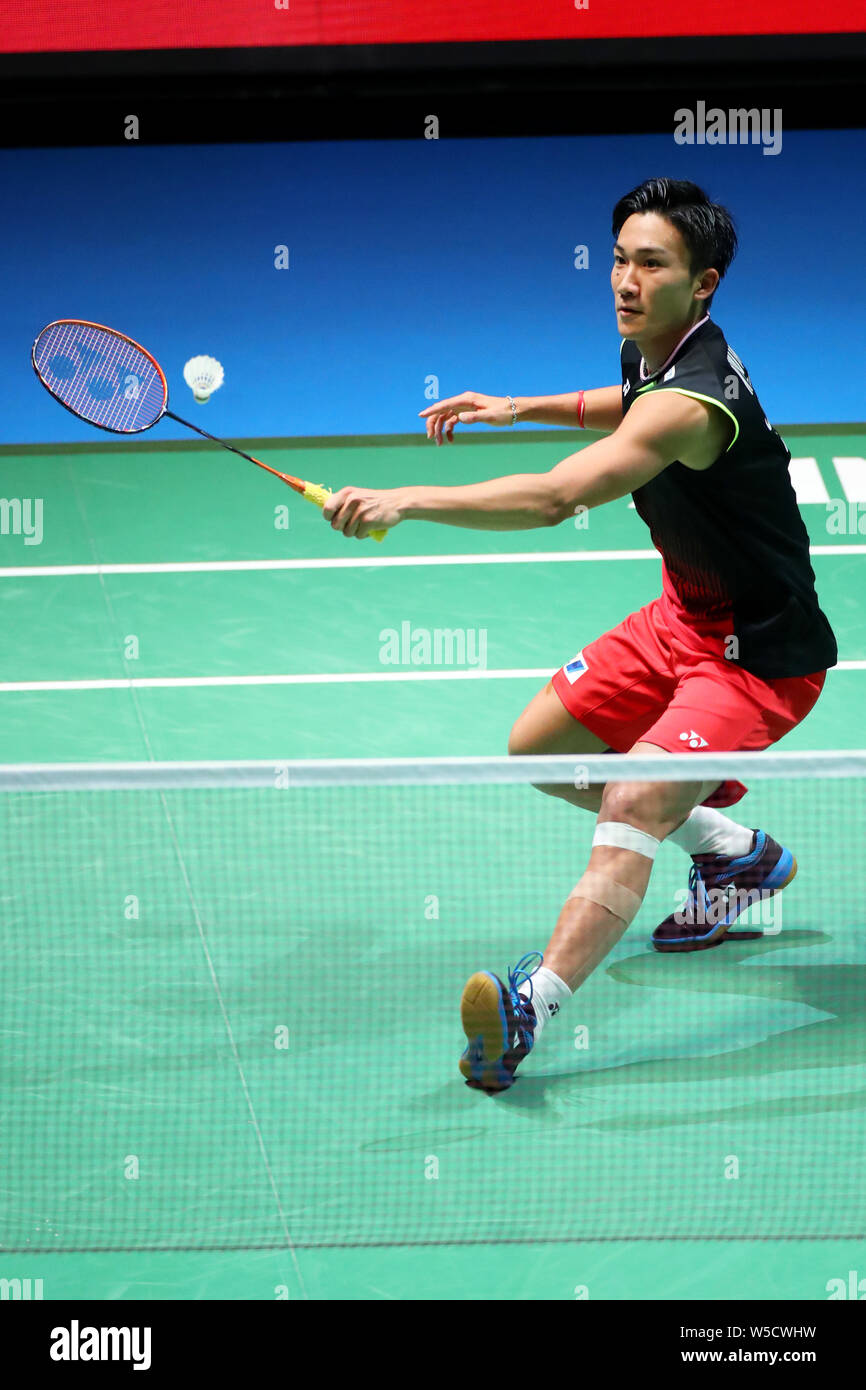 Tokyo, Japan. 28th July, 2019. Kento Momota (JPN) Badminton : Daihatsu Yonex Japan Open 2019 Men ...