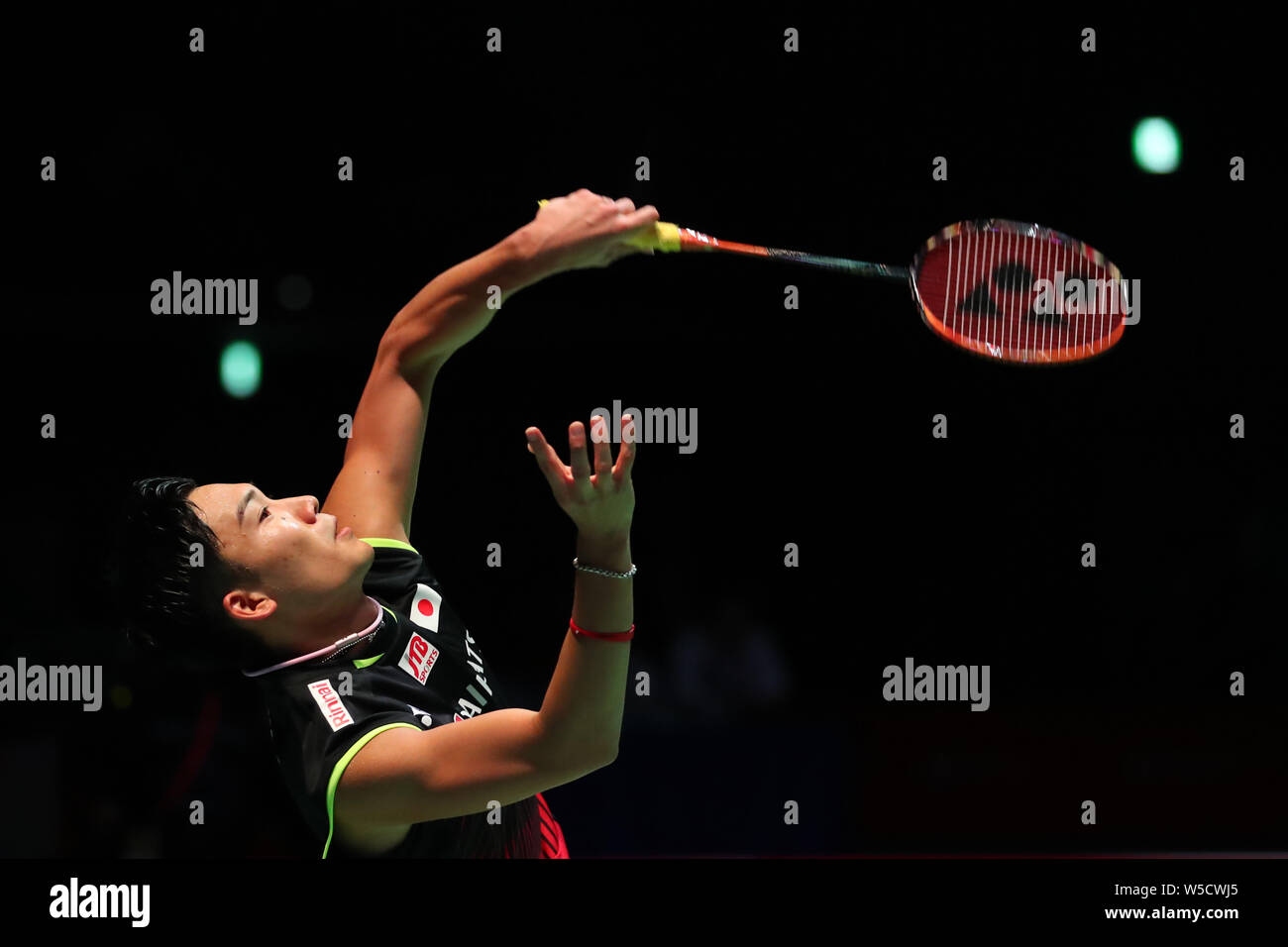 Tokyo, Japan. 28th July, 2019. Kento Momota (JPN) Badminton : Daihatsu Yonex Japan Open 2019 Men ...