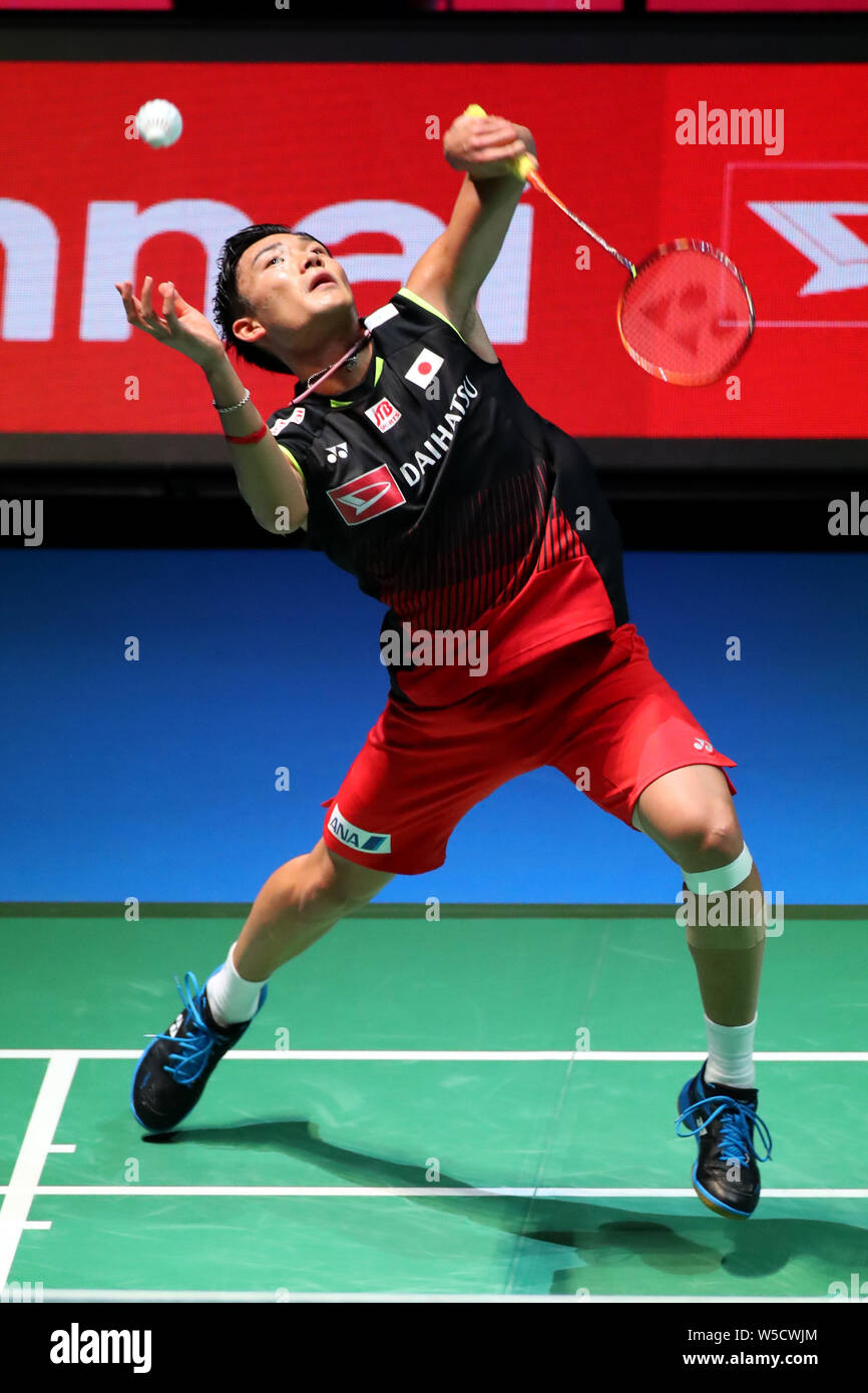 Tokyo, Japan. 28th July, 2019. Kento Momota (JPN) Badminton : Daihatsu Yonex Japan Open 2019 Men ...
