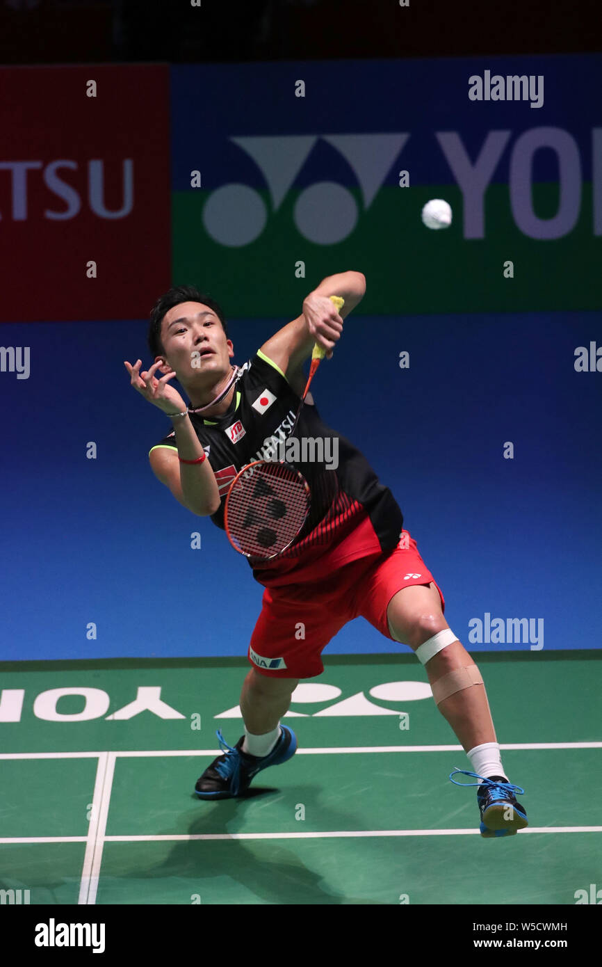 Tokyo, Japan. 28th July, 2019. Kento Momota (JPN) Badminton : Daihatsu Yonex Japan Open 2019 Men ...