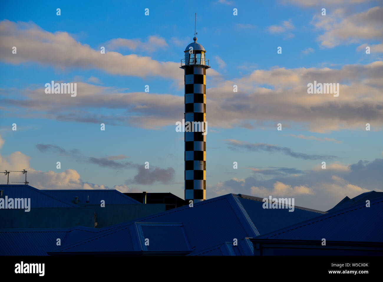 Bunbury Lighthouse at Night with Stars and Moon Sky Western Australia ...
