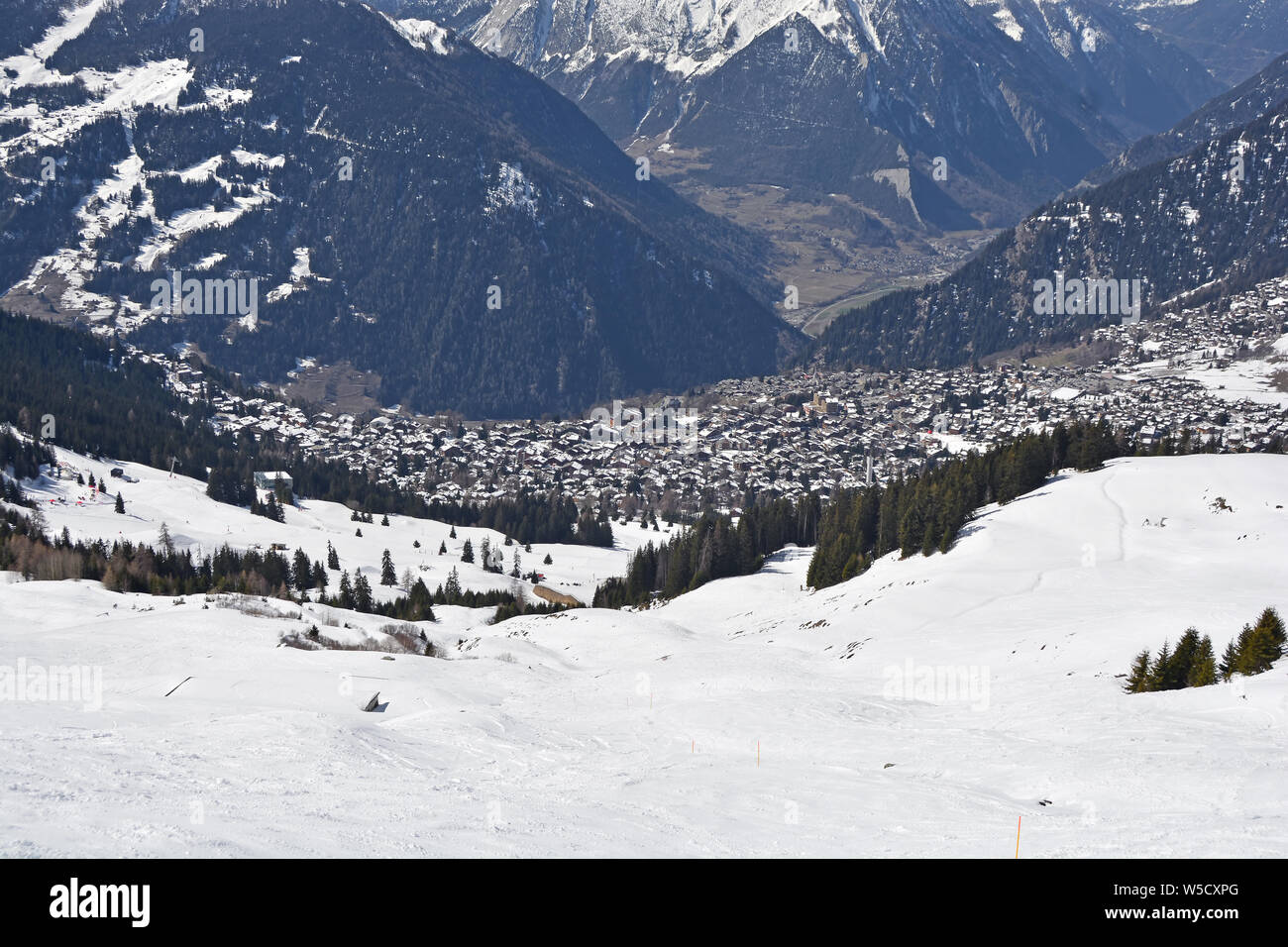 Verbier resort town hi-res stock photography and images - Alamy