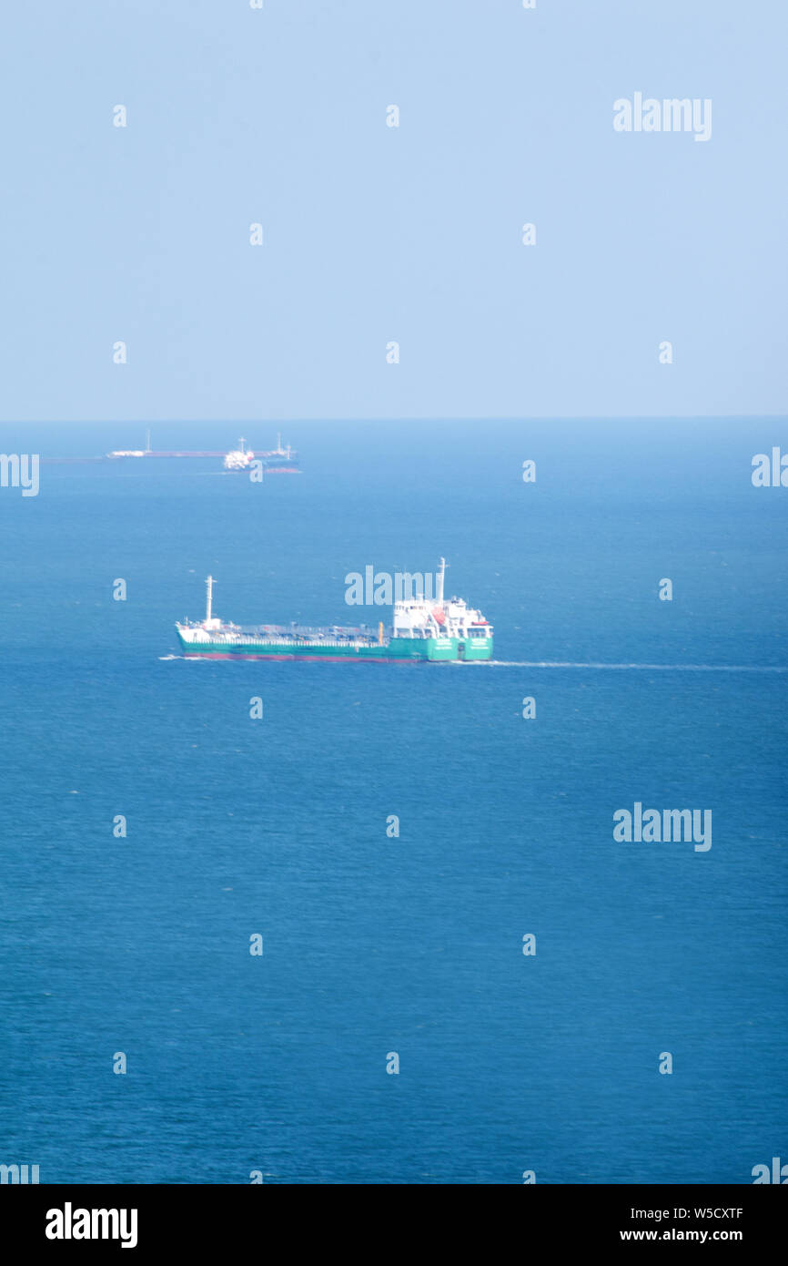 Sea gate. Intensive navigation in the Kerch Strait from the Black sea ...