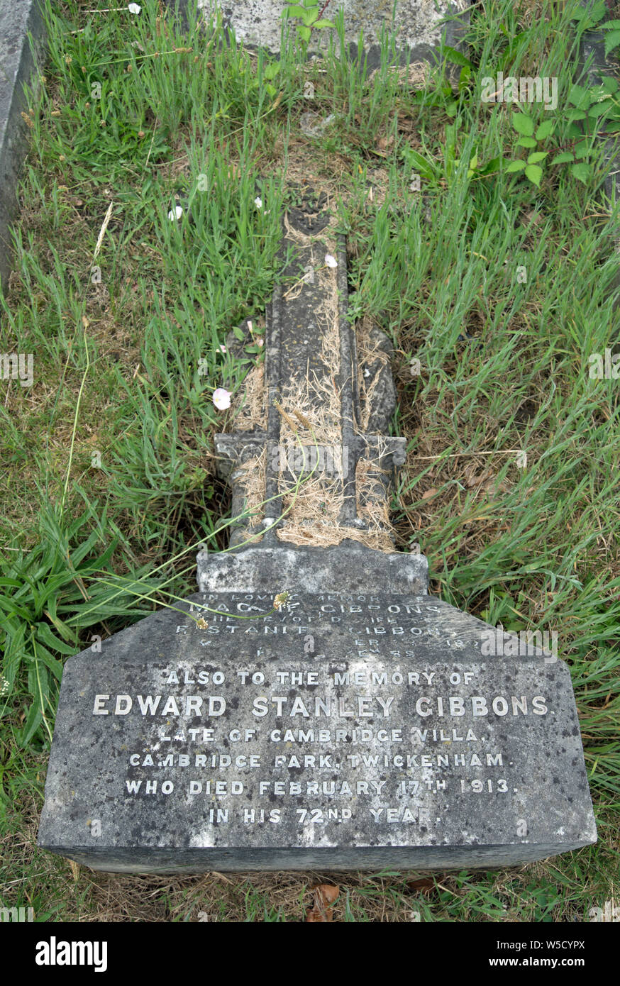 the dilapidated grave of edward stanley gibbons, stamp dealer and ...