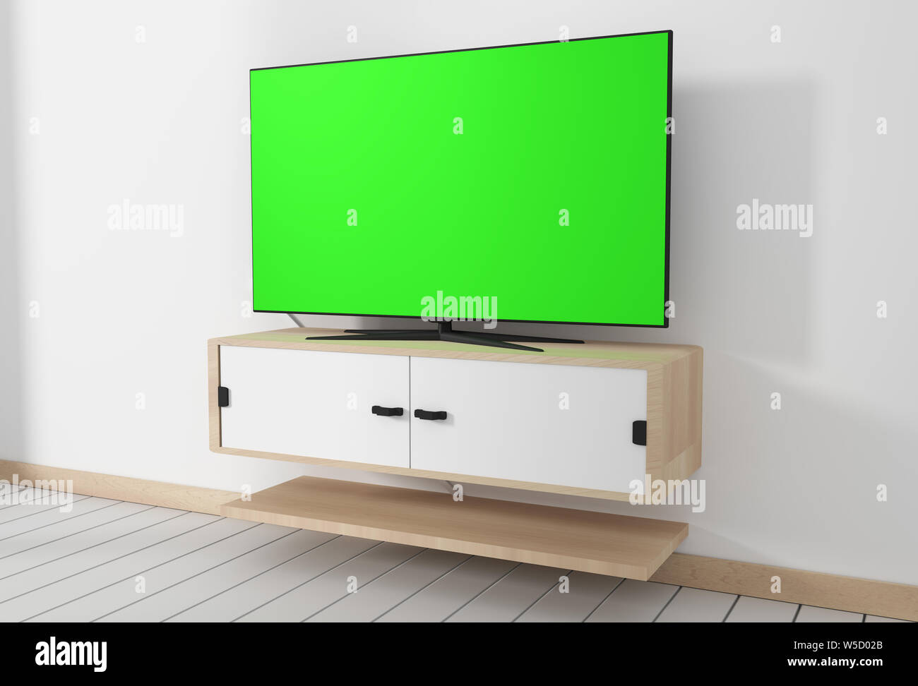 Green Flat Screen Television