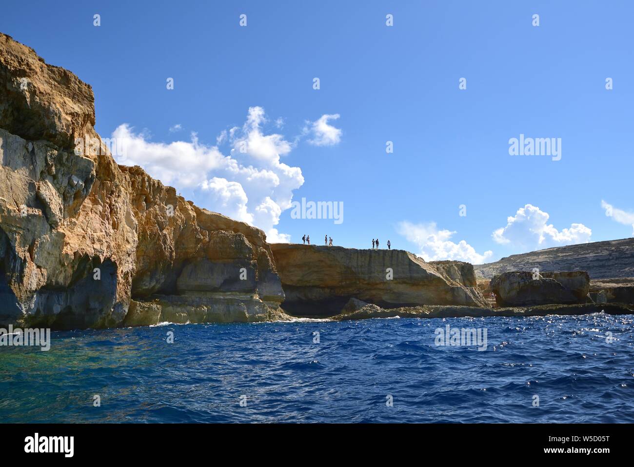 Goz, Malta - 8th October 2019:Exploring the cliffs of Gozo Stock Photo ...