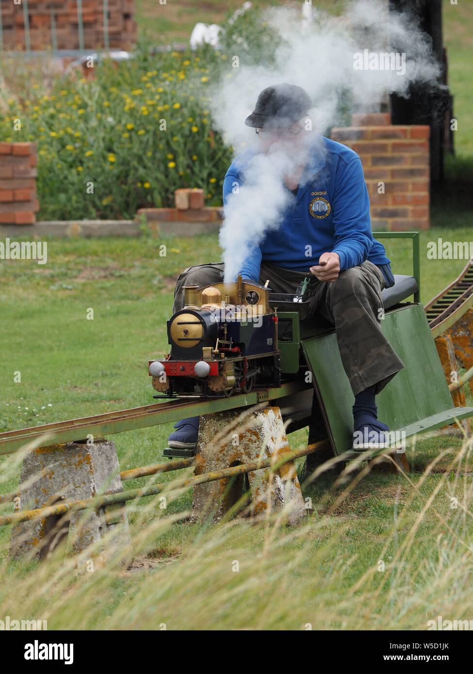 Miniature railway steam train hi-res stock photography and images - Alamy