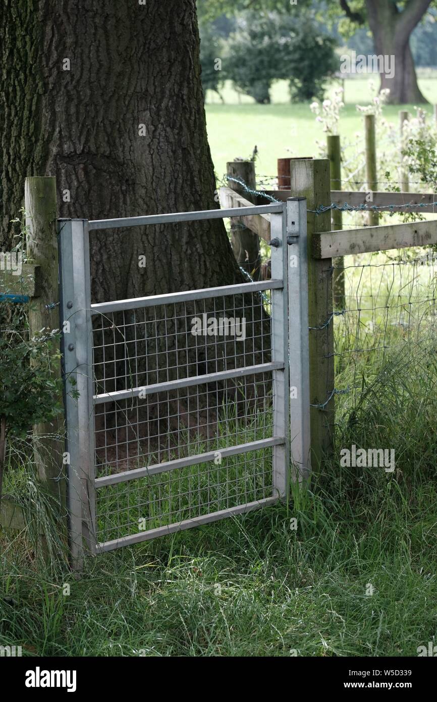 Styles on public rights of way, public footpath Stock Photo - Alamy
