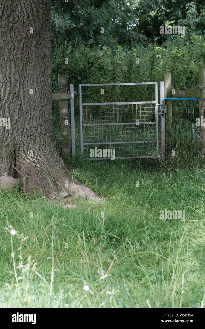 Styles on public rights of way, public footpath Stock Photo - Alamy