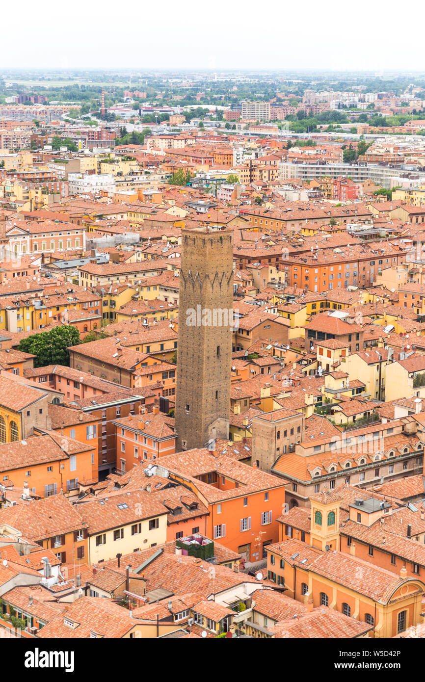 Bologna skyline from the asinelli tower hi-res stock photography and ...