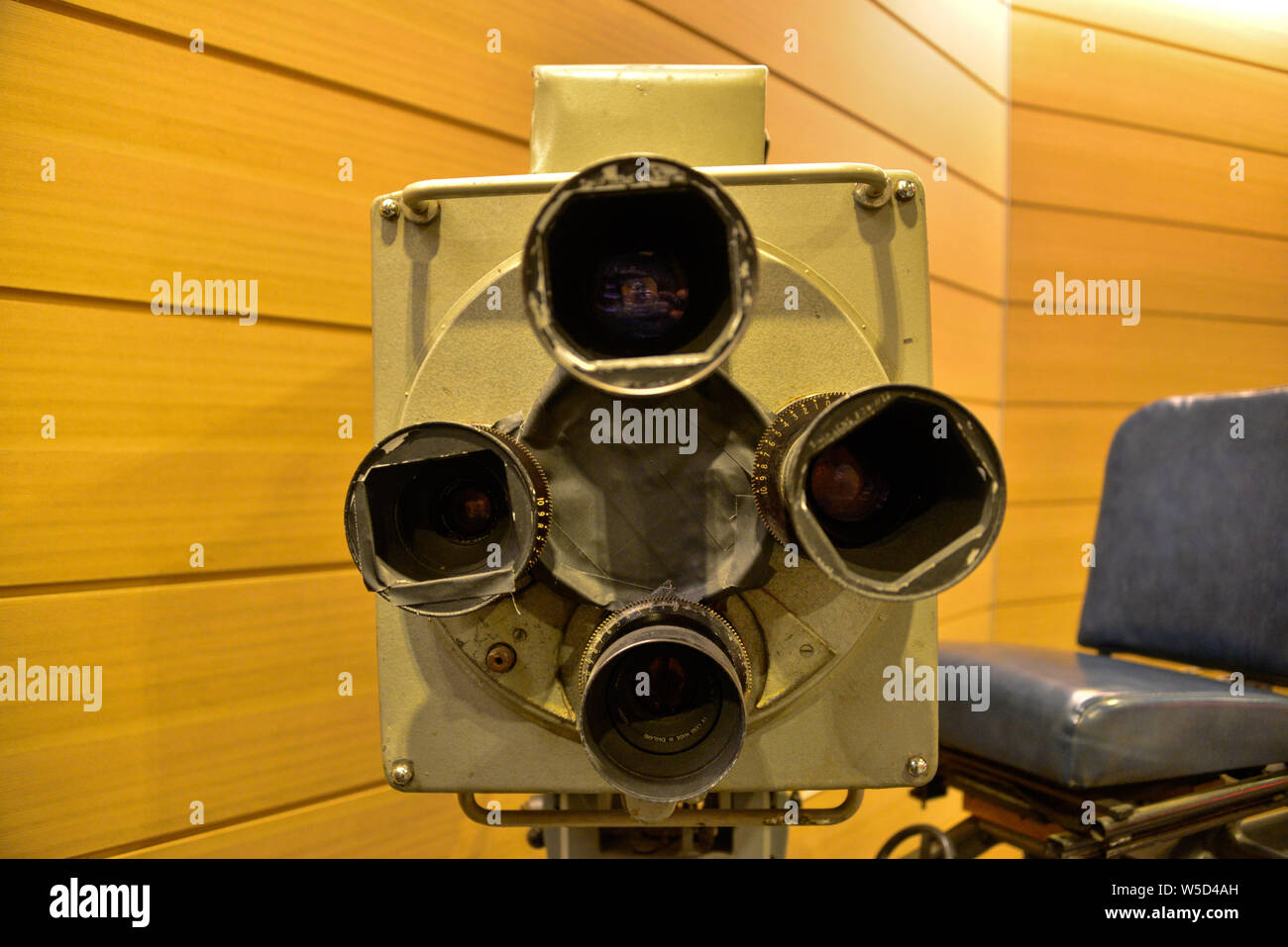 Old ABC TV first broadcast television camera, CPS Emitron Stock Photo ...