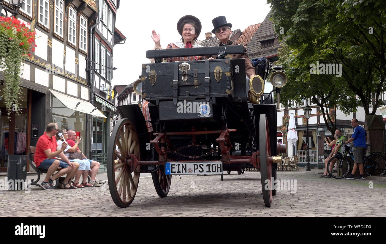 Einbeck, Germany. 28th July, 2019. Karl-Heinz Rehkopf, owner of the ...