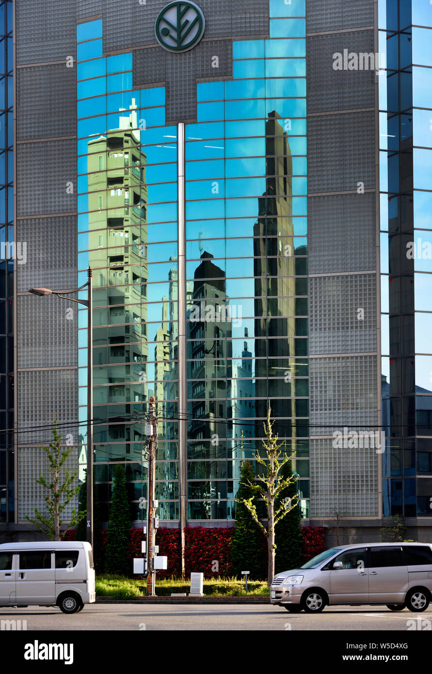 architectural reflection Japan Stock Photo - Alamy