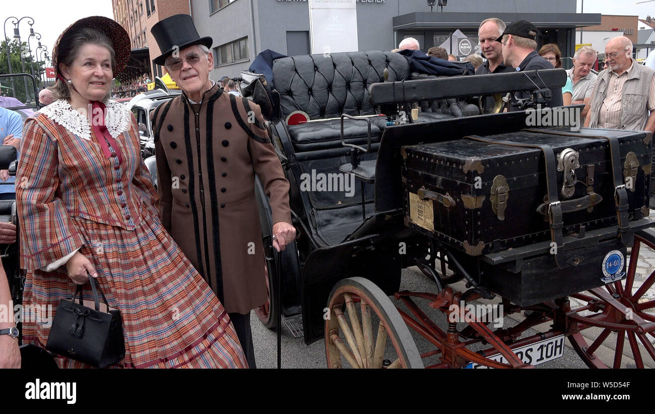 Einbeck, Germany. 28th July, 2019. Karl-Heinz Rehkopf, owner of the ...