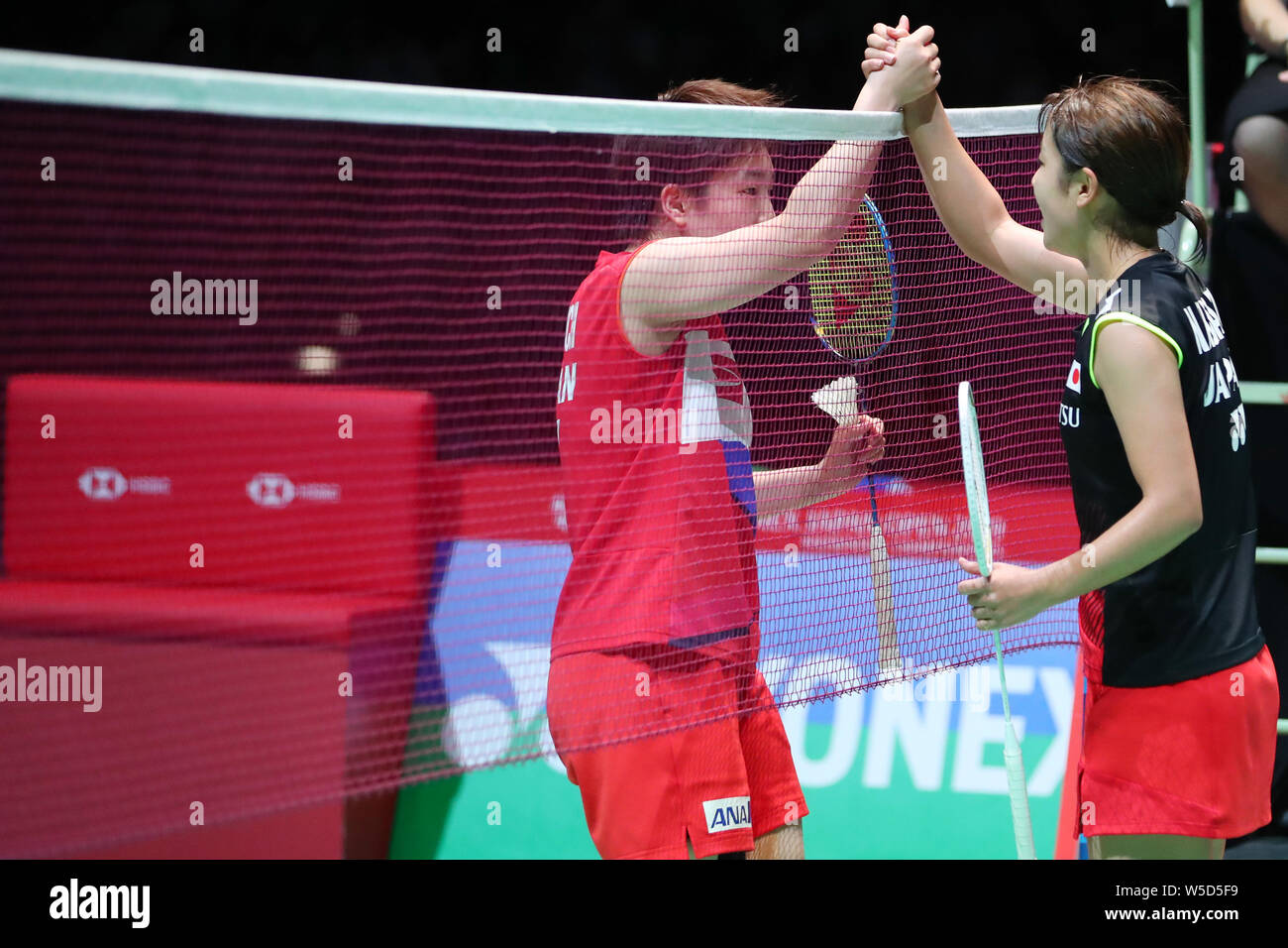 Tokyo, Japan. 28th July, 2019. (L-R) Akane Yamaguchi, Nozomi Okuhara (JPN) Badminton : Daihatsu ...