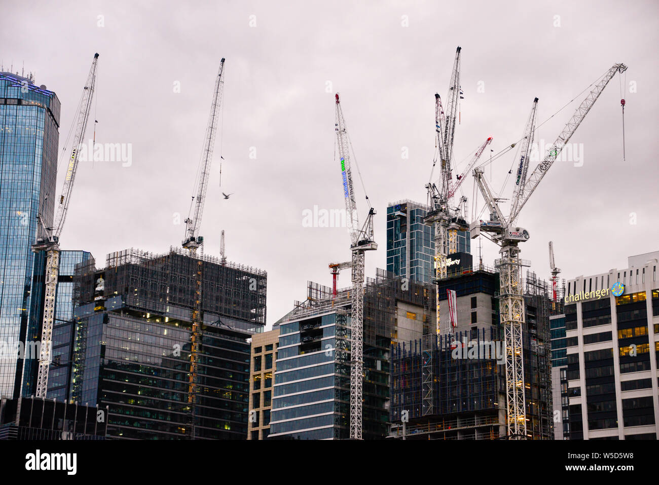 Construction cranes famous skyline hi-res stock photography and images ...