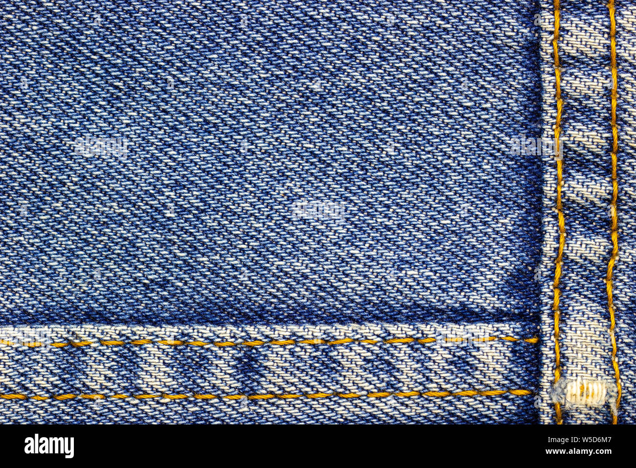 Frame or border of jeans fabric stitch. Concept of vintage clothes or ...