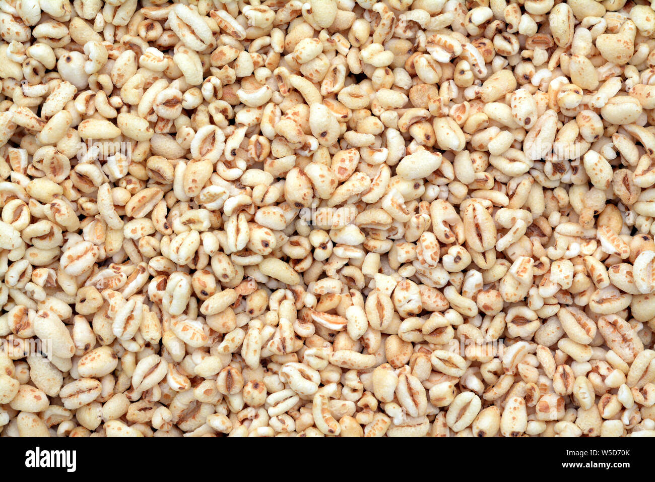 a lot of sweet puffed rice for background uses Stock Photo - Alamy