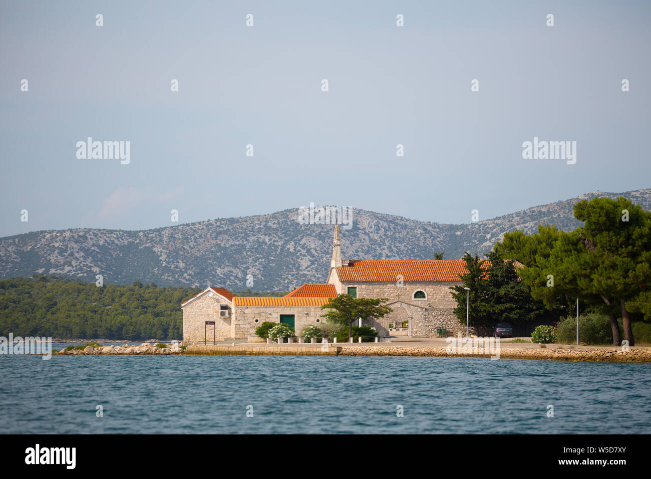 Church at the sea Stock Photo - Alamy
