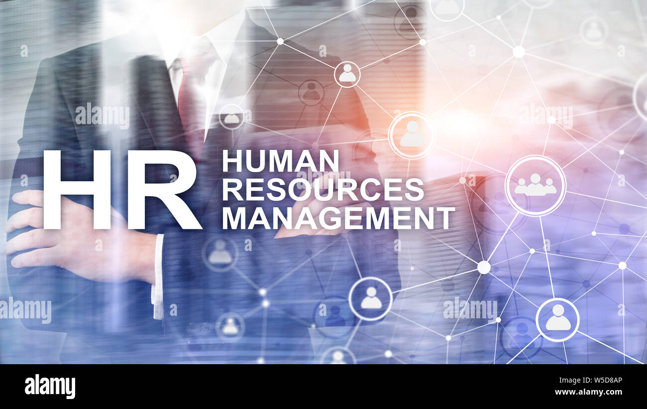 Human resource management, HR, Team Building and recruitment concept on ...