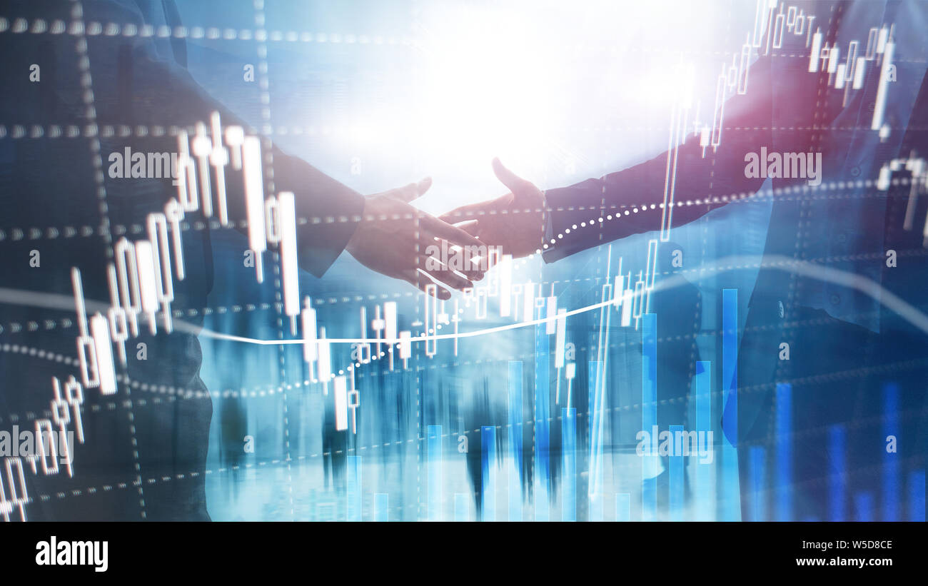 Forex trading, Financial market, Investment concept on business center ...