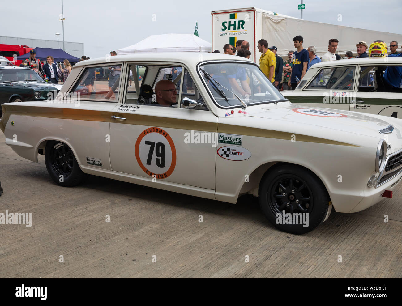 Silverstone,UK,26th July 2019,Cars prepare in the Pitts as the ...