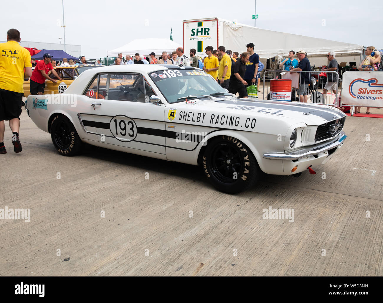 Silverstone,UK,26th July 2019,Cars prepare in the Pitts as the ...