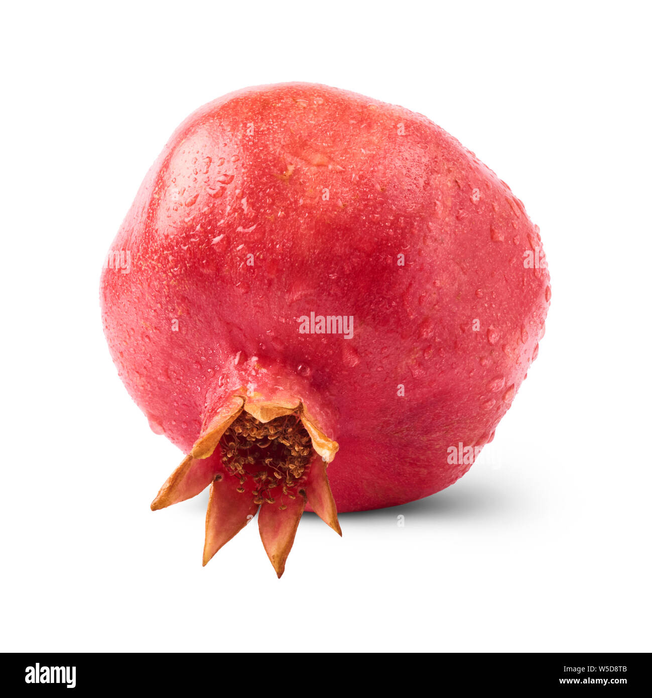 Fresh ripe pomegranate isolated on white background. High resolution ...