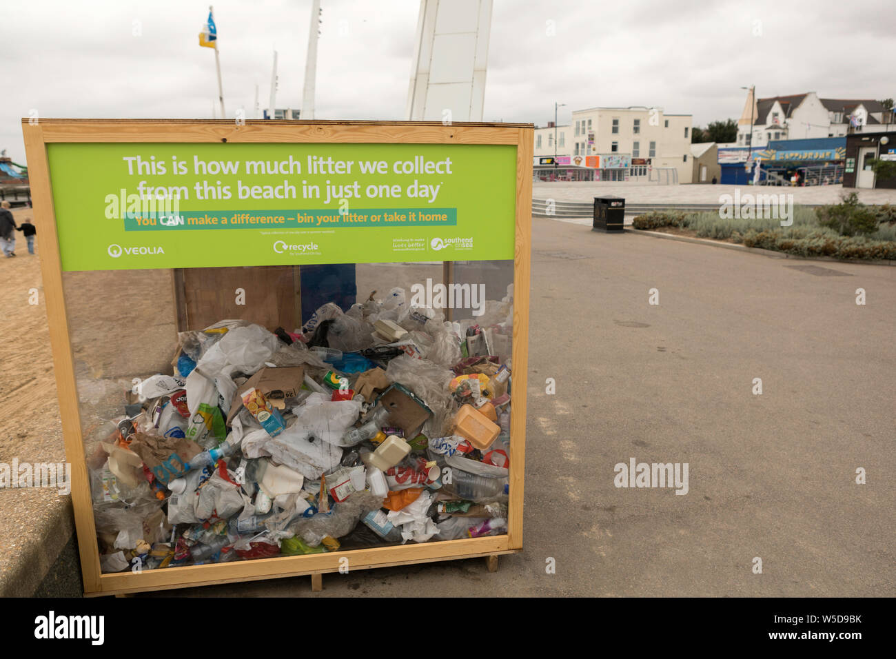 Southend on Sea, UK. 27th July, 2019. The local council has installed a ...