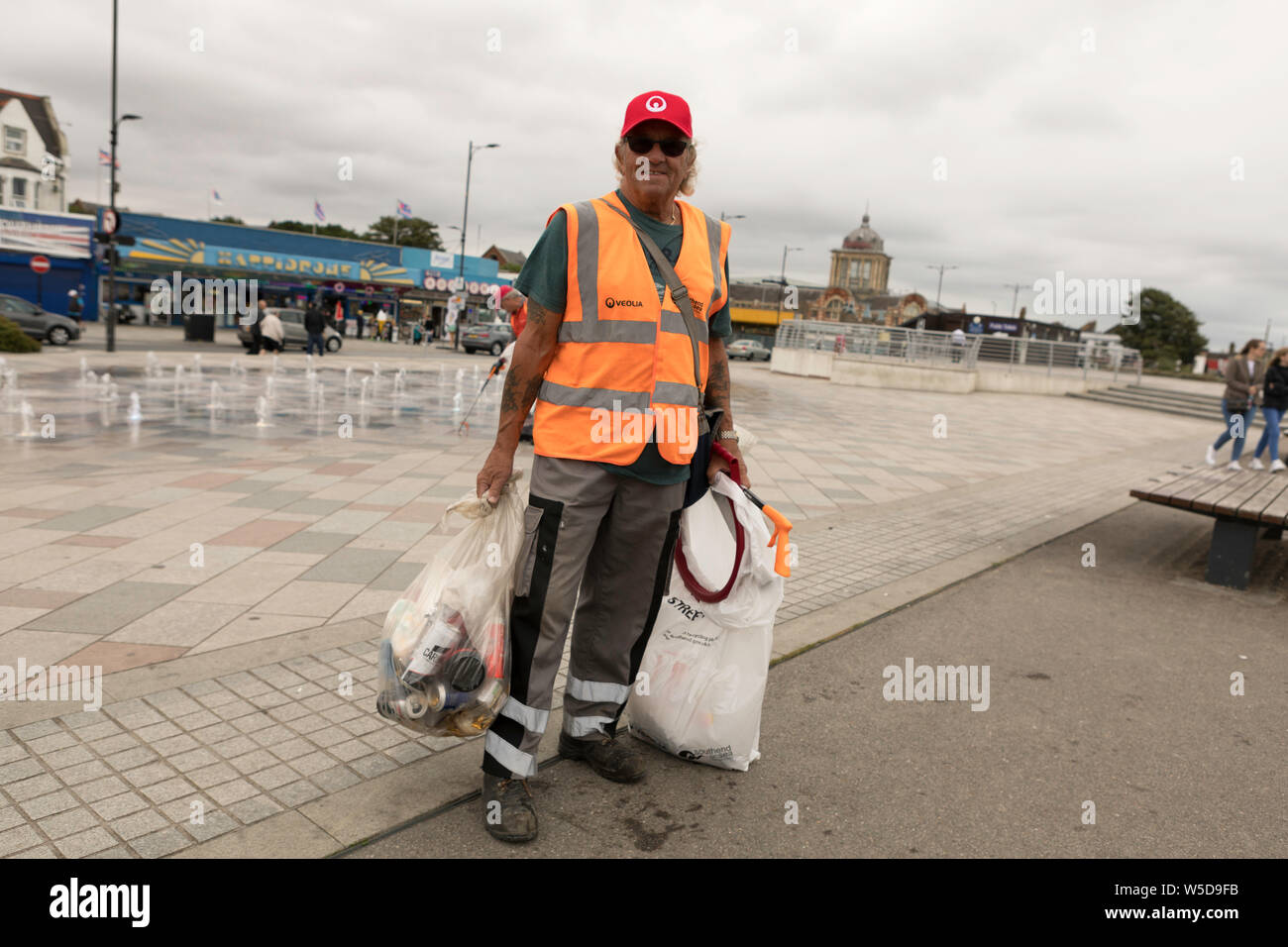 Southend on Sea, UK. 27th July, 2019. The local council has installed a ...
