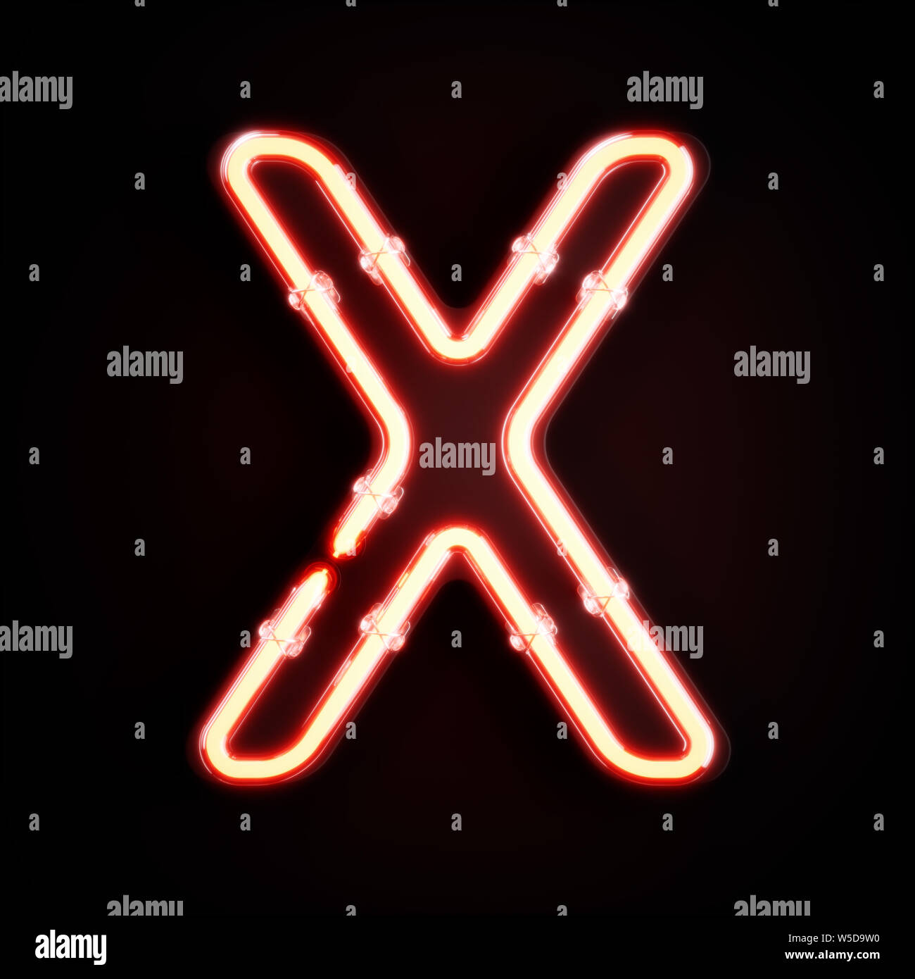 Neon light alphabet character font hi-res stock photography and images ...