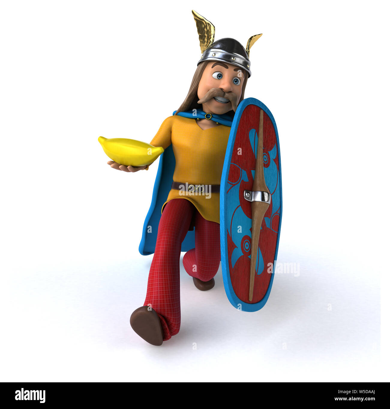 Fun gaulois - 3D Illustration Stock Photo - Alamy