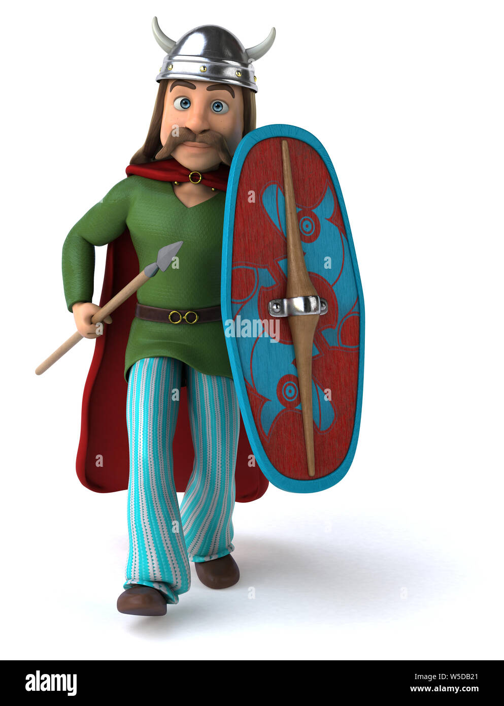 Gaul warrior - 3D Illustration Stock Photo - Alamy