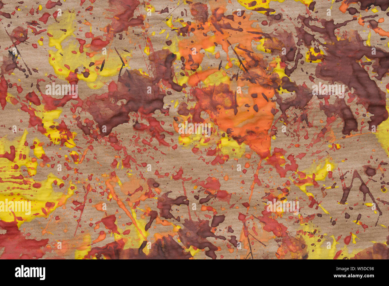fall colors leaves printed on paper background texture Stock Photo - Alamy
