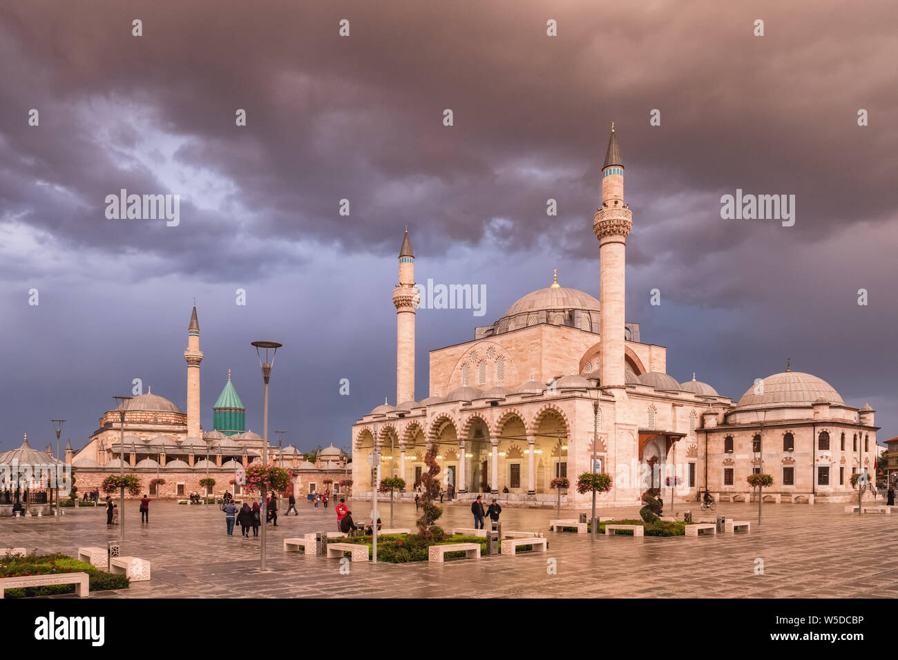 The central square of the old town of Konya, Turkey Stock Photo - Alamy
