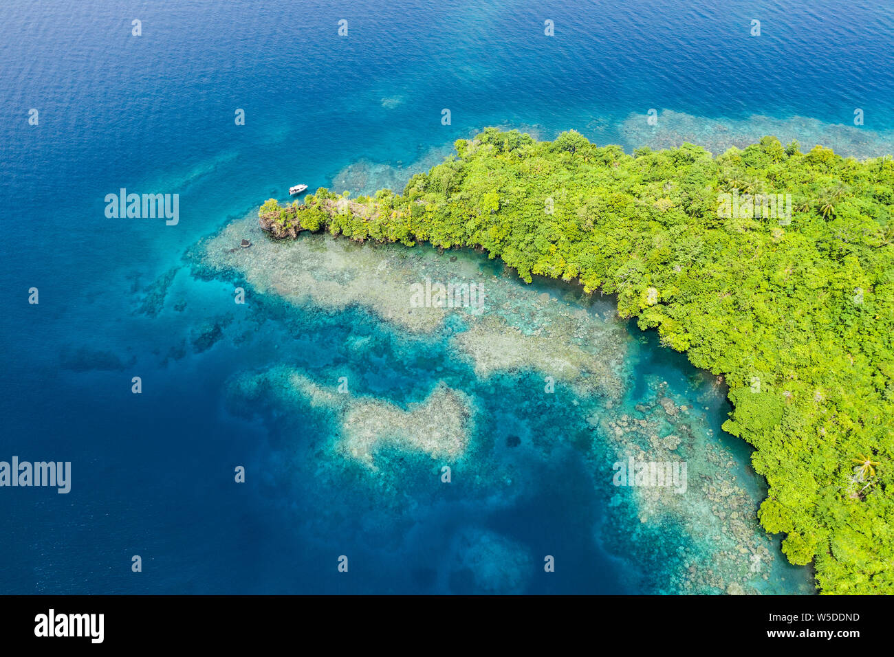 Aerial View of Islands of Kimbe Bay, New Britain, Papua New Guinea ...