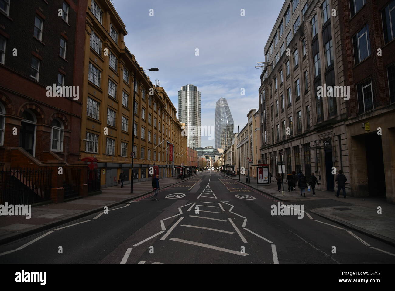 A Straight Street in London Stock Photo - Alamy