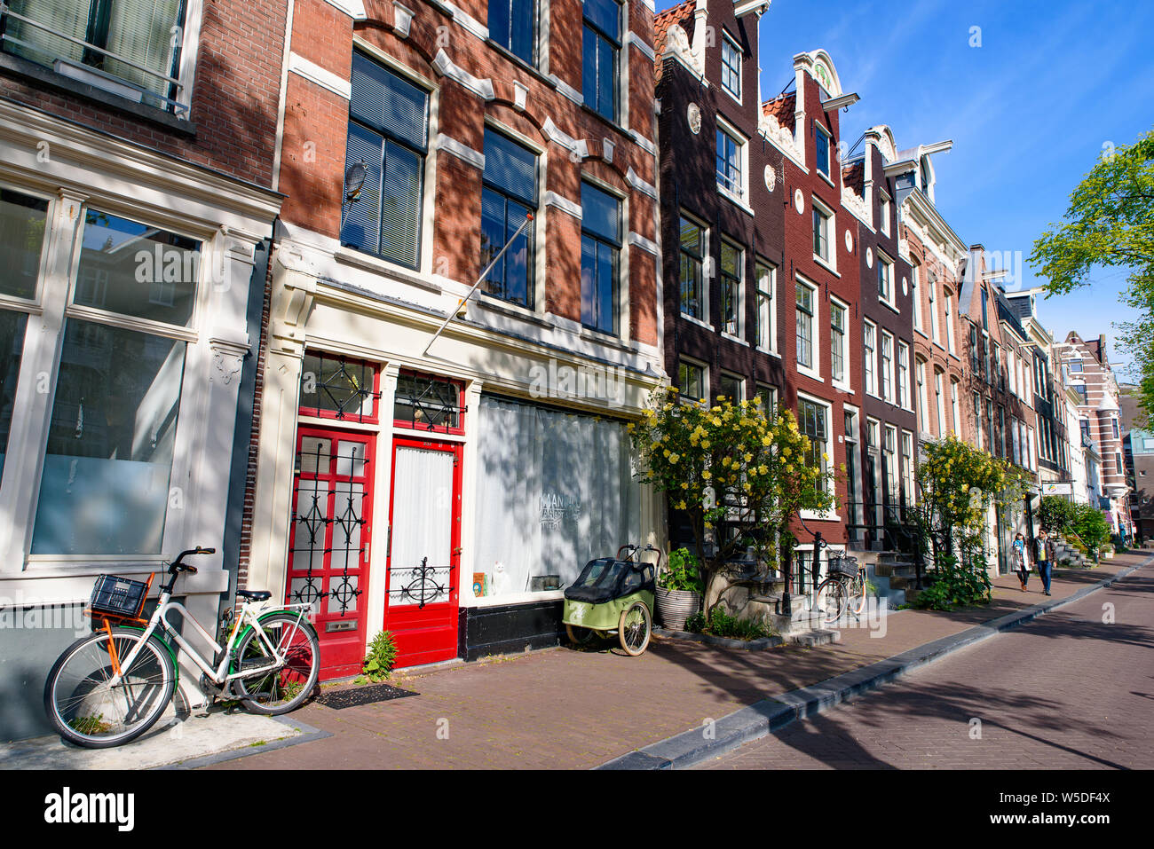 The street view of Amsterdam, Netherlands Stock Photo - Alamy