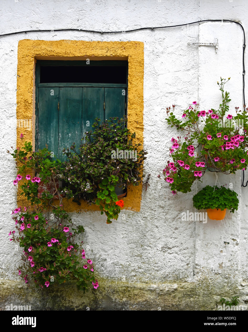 Village houses, Chlomos, Corfu, Greece Stock Photo - Alamy