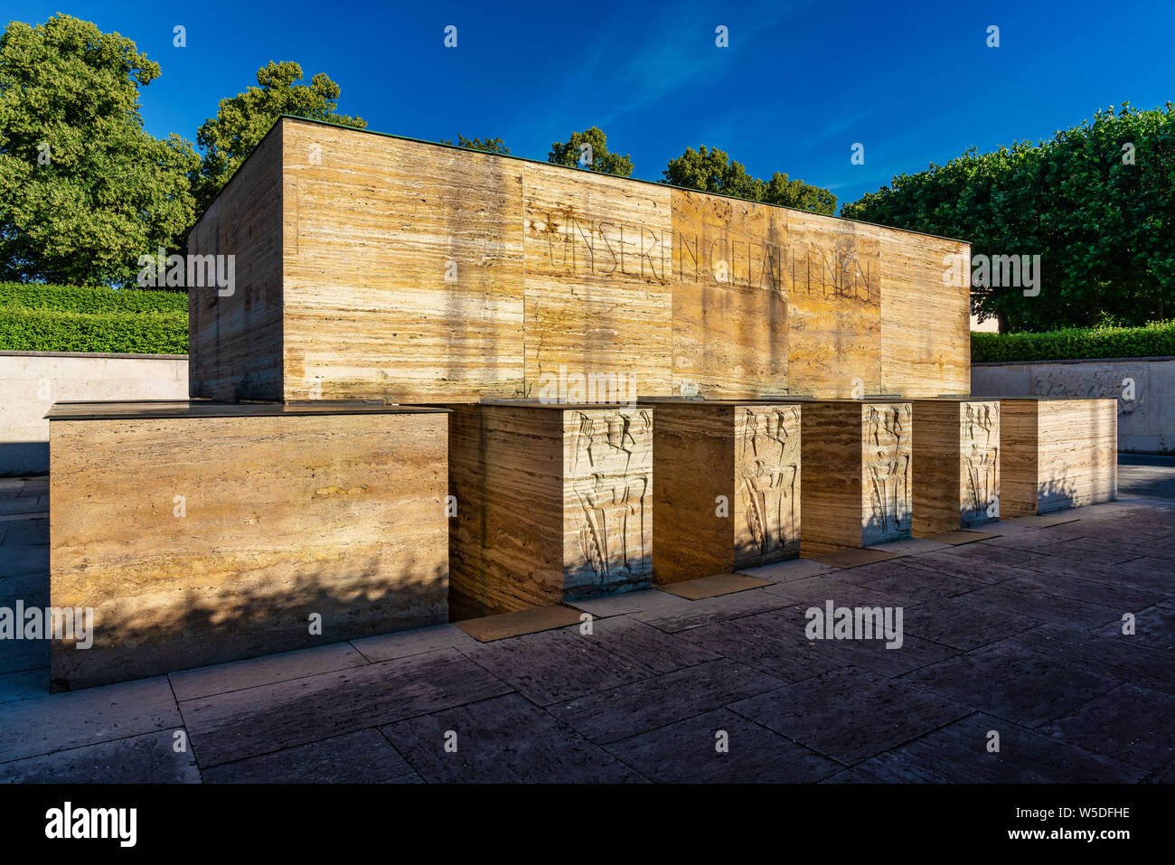 Famous war memorial in the Court Garden in Munich, Germany Stock Photo ...