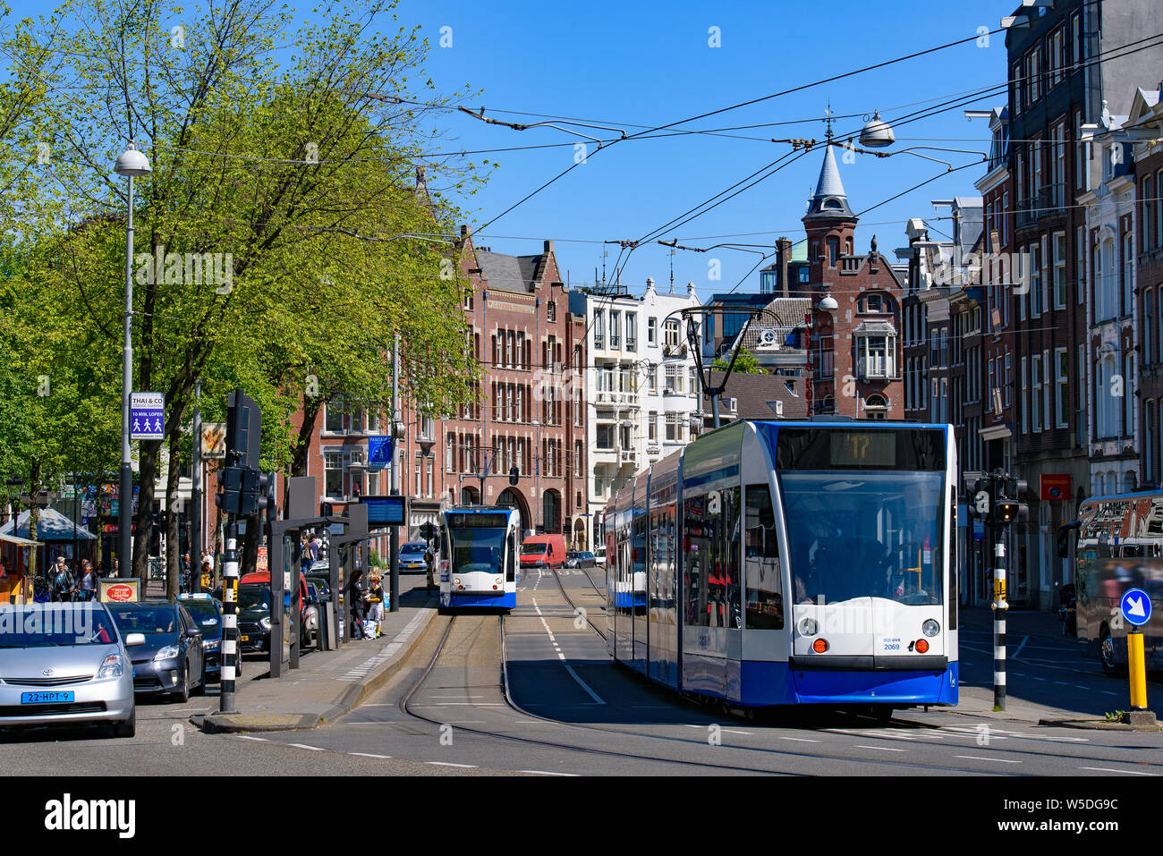 Tram street amsterdam holland hi-res stock photography and images - Alamy