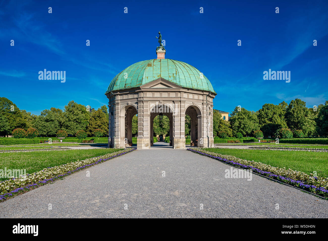 Hofgarten Park with Dianatempel in Munich, Germany Stock Photo - Alamy