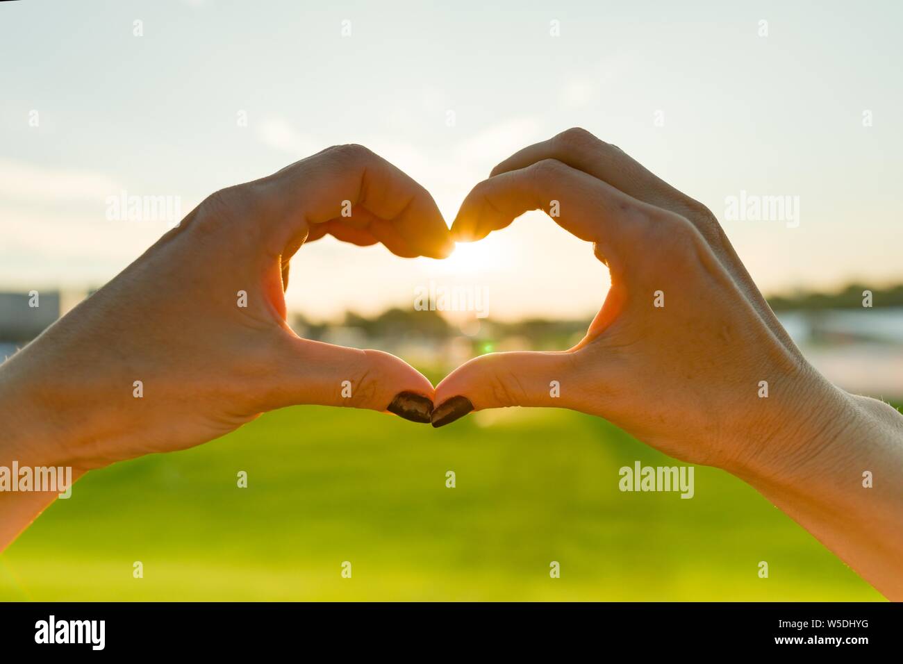 Finger heart festival hi-res stock photography and images - Alamy