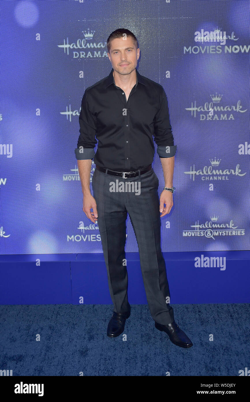 Eric Winter at the Hallmark Channel Summer TCA 2019 event in a private ...