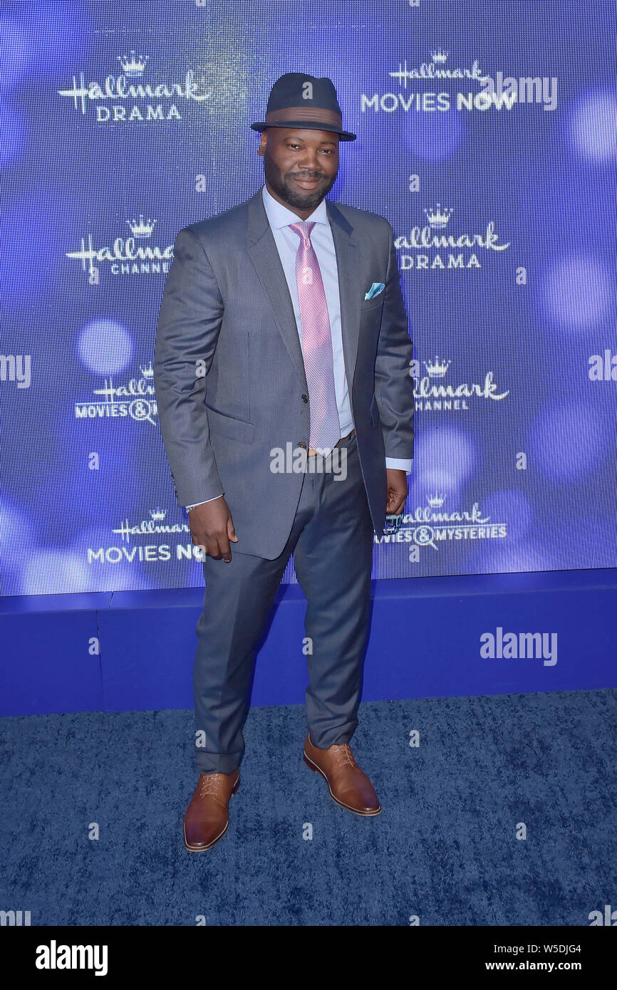 Viv Leacock at the Hallmark Channel Summer TCA 2019 event in a private ...