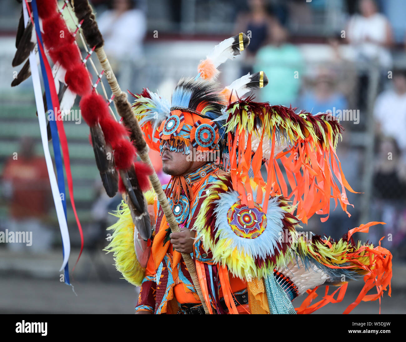 Native American dancers at a pow wow in North Idaho Stock Photo - Alamy