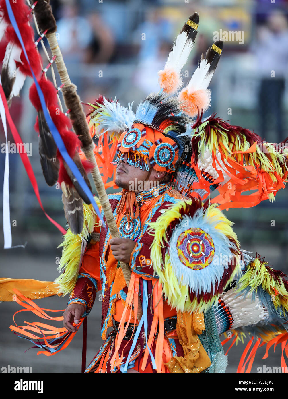 Native American dancers at a pow wow in North Idaho Stock Photo - Alamy