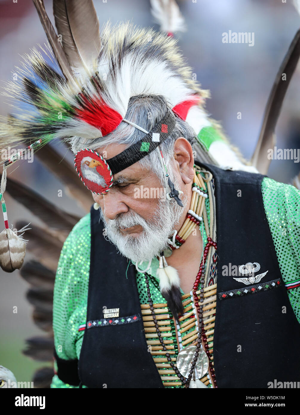Native American dancers at a pow wow in North Idaho Stock Photo - Alamy
