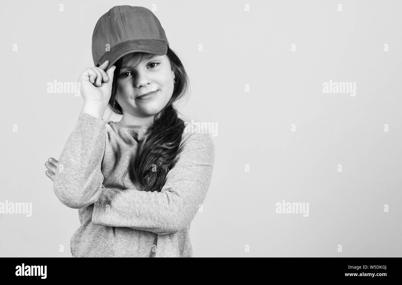 Wearing red baseball cap Black and White Stock Photos & Images - Alamy