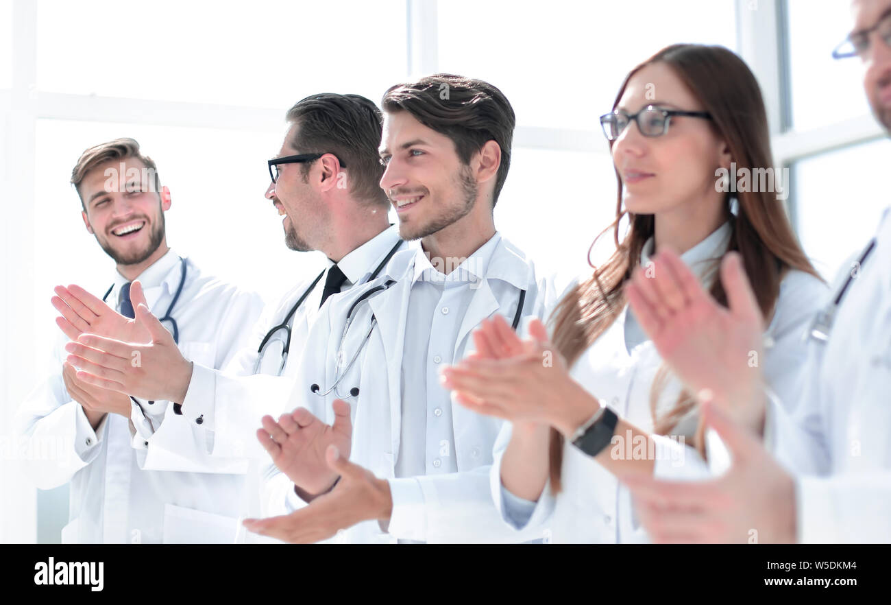 Successful happy group doctors hi-res stock photography and images - Alamy